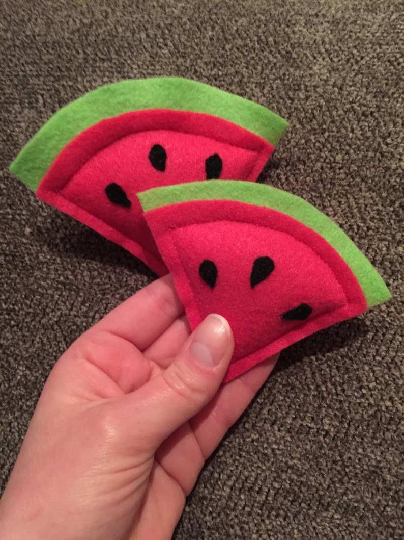 Watermelon Slice Cat Toy Organic Catnip Cat Toy Summer Fun | Etsy
