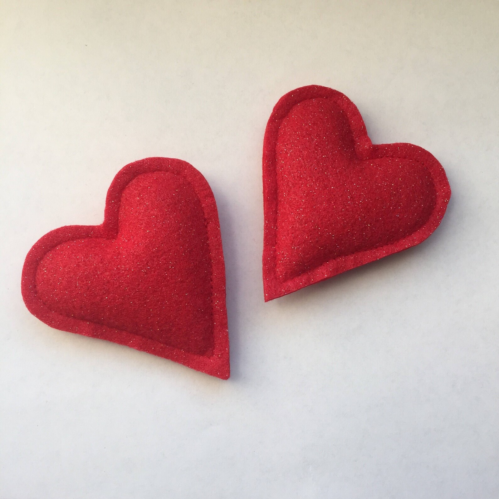 Catnip Heart Cat Toys 2 Pack Kitty Cat Nip Toy Glitter Heart Cat Lady ...