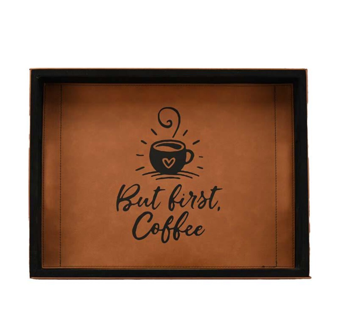 Rawhide Serving Tray With Leather Insert - Etsy