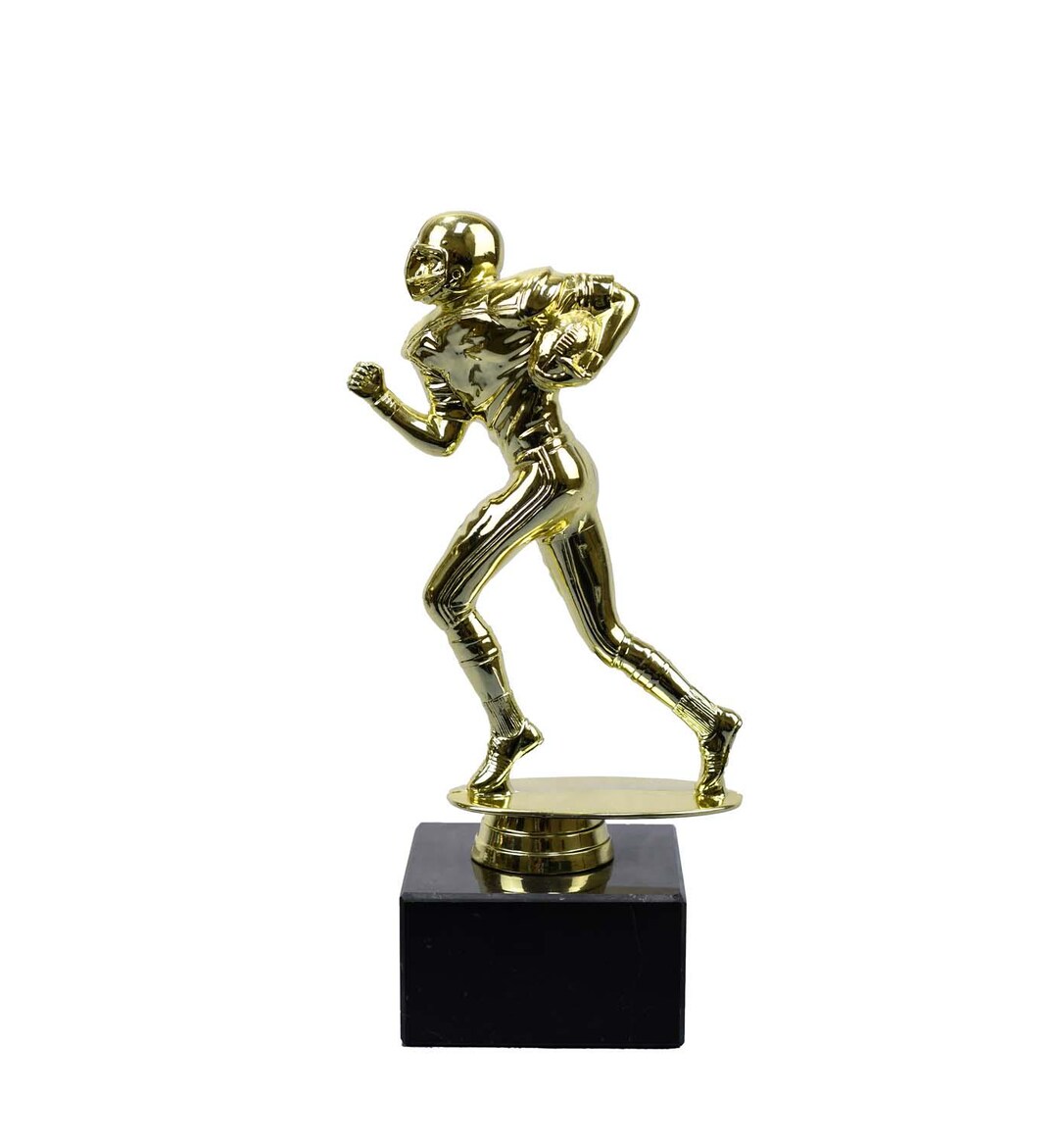 Large Gold Football Player Figure - Etsy