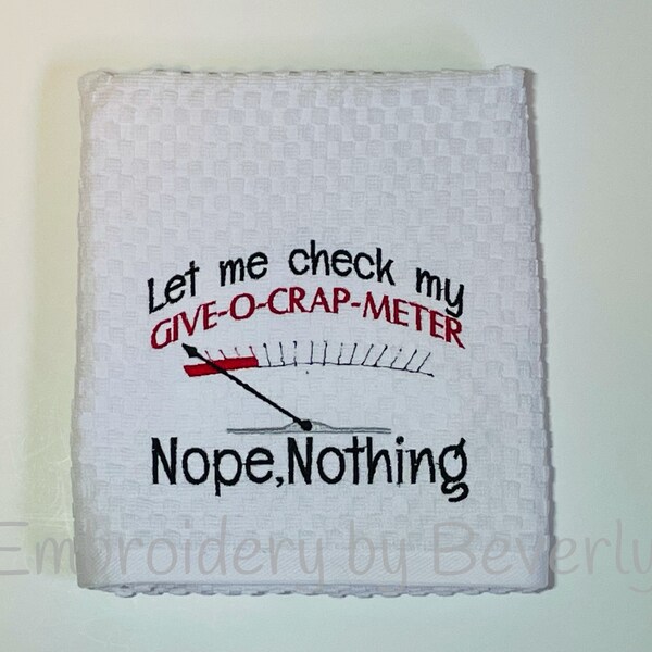 My Give a Crap Meter - Etsy
