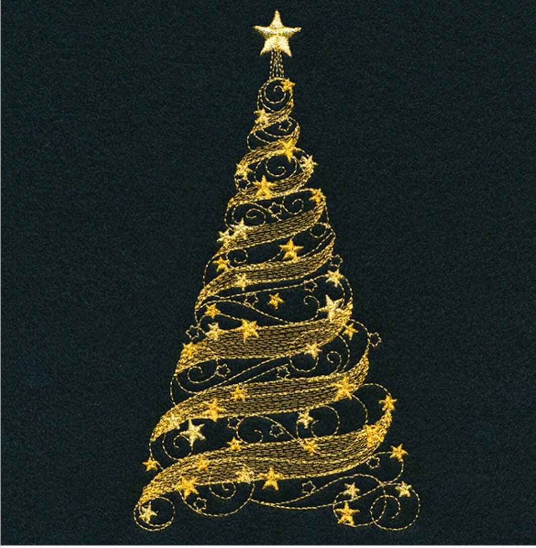 Shimmering Sparkly Christmas Swirl Tree. - Etsy