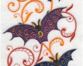 Bats in the Belfry Embroidered Waffle Weave Hand/dish Towel - Etsy