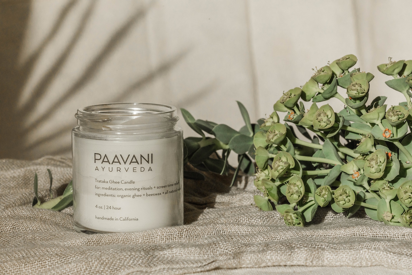 PAAVANI Ayurveda - Handmade Trakata Ghee Candle - Etsy
