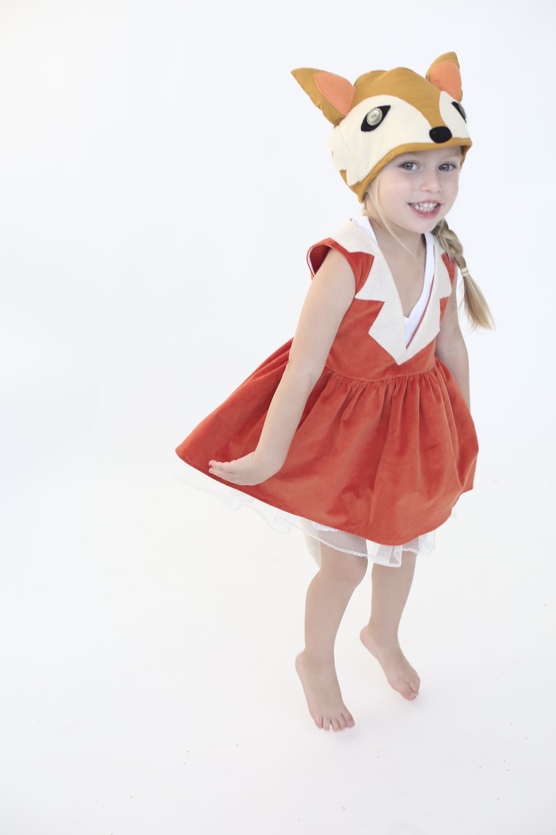 Girls Fox Costume Premium Collection Halloween Costume | Etsy