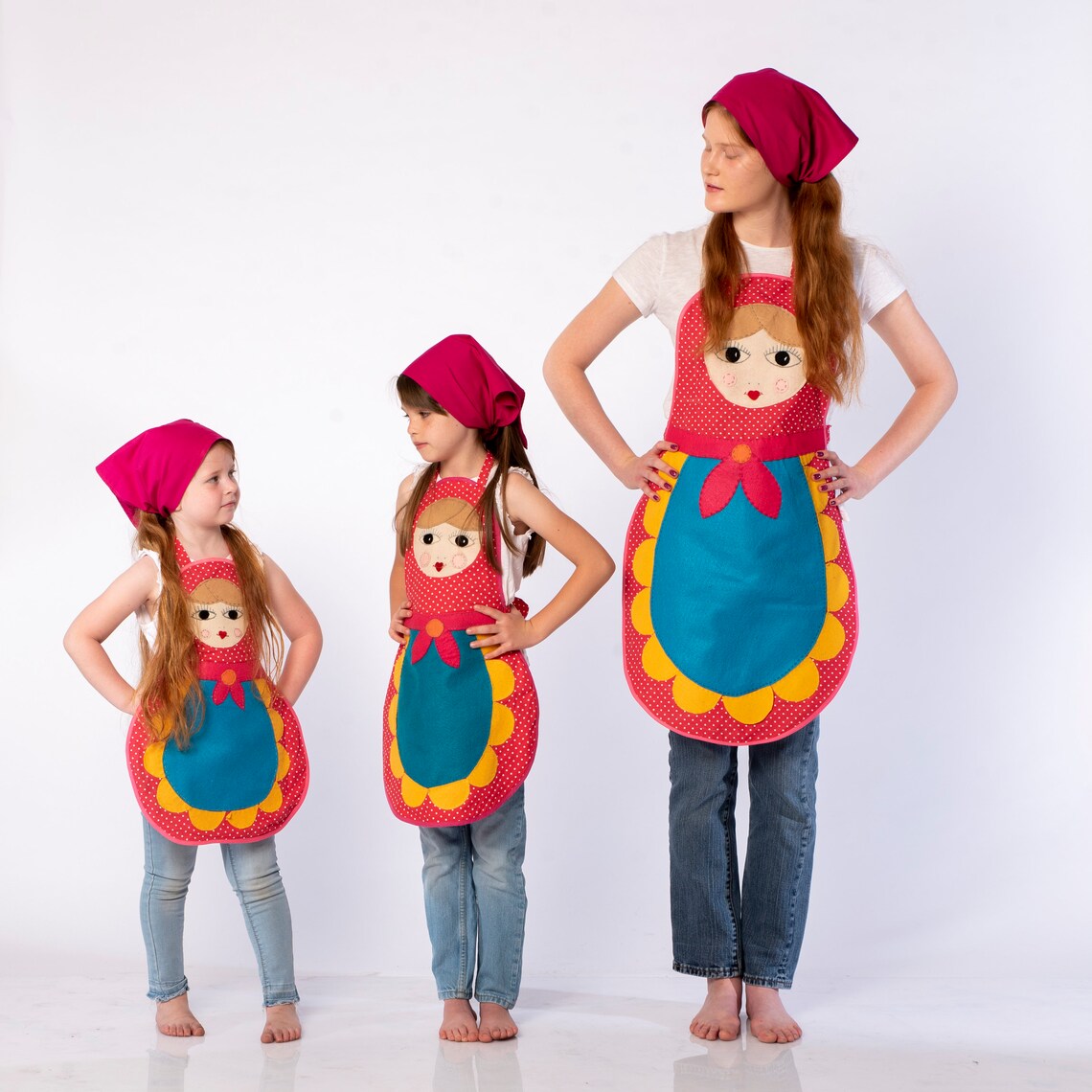 Russian nesting doll costume for girls You&Me Collection | Etsy
