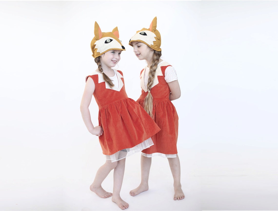 Girls Fox Costume Premium Collection Halloween Costume | Etsy