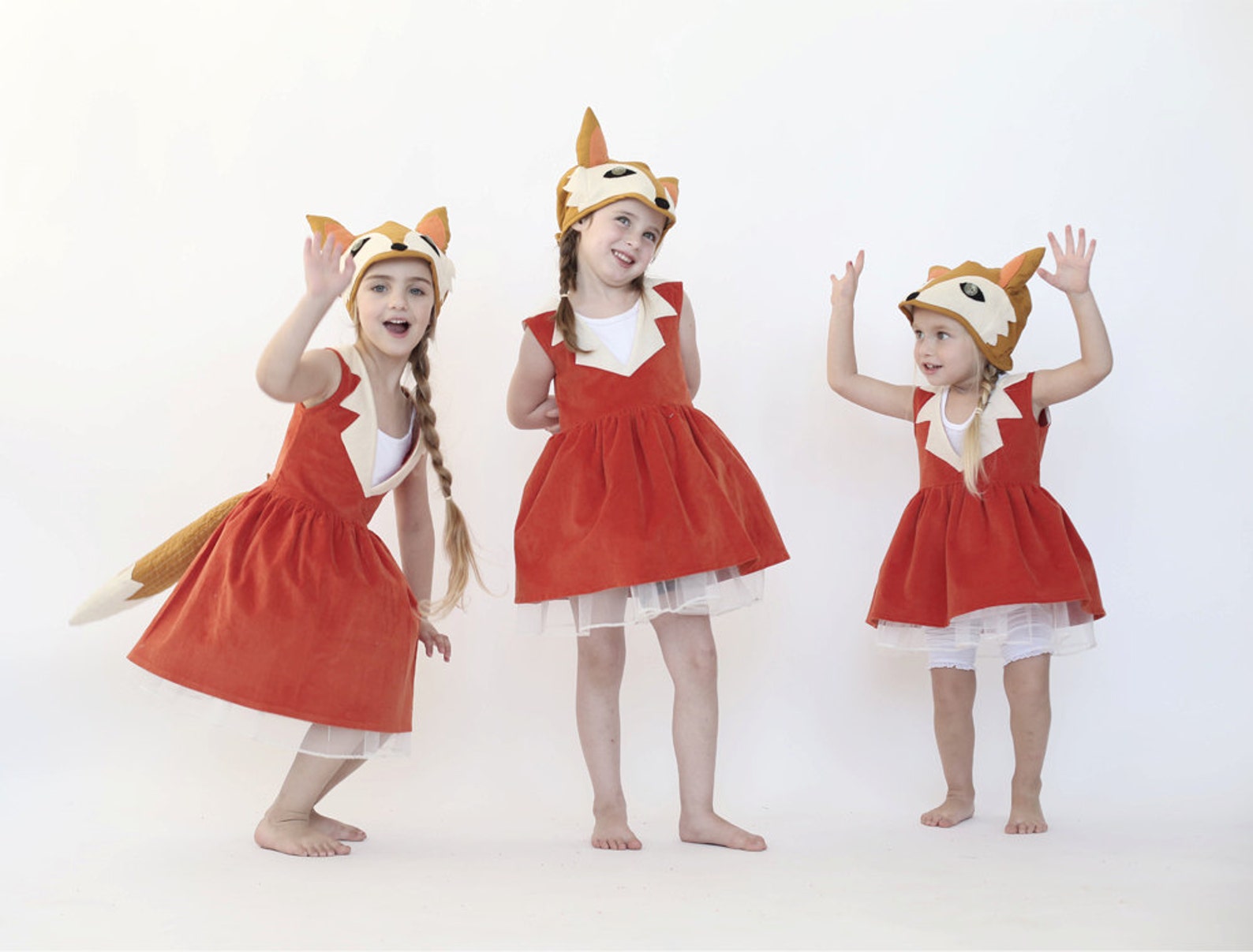 Girls Fox Costume Premium Collection Halloween Costume | Etsy