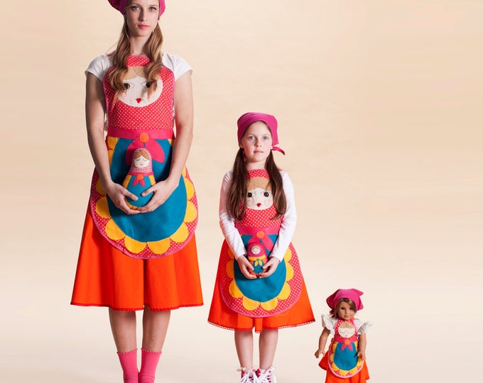 Nesting Doll Matryoshka Costumes for Mother and Daughter, Set of Girl ...