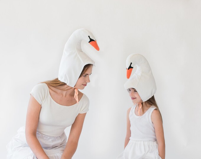 Swan Hat Costume for Woman an Girls (mom and Me) - Etsy