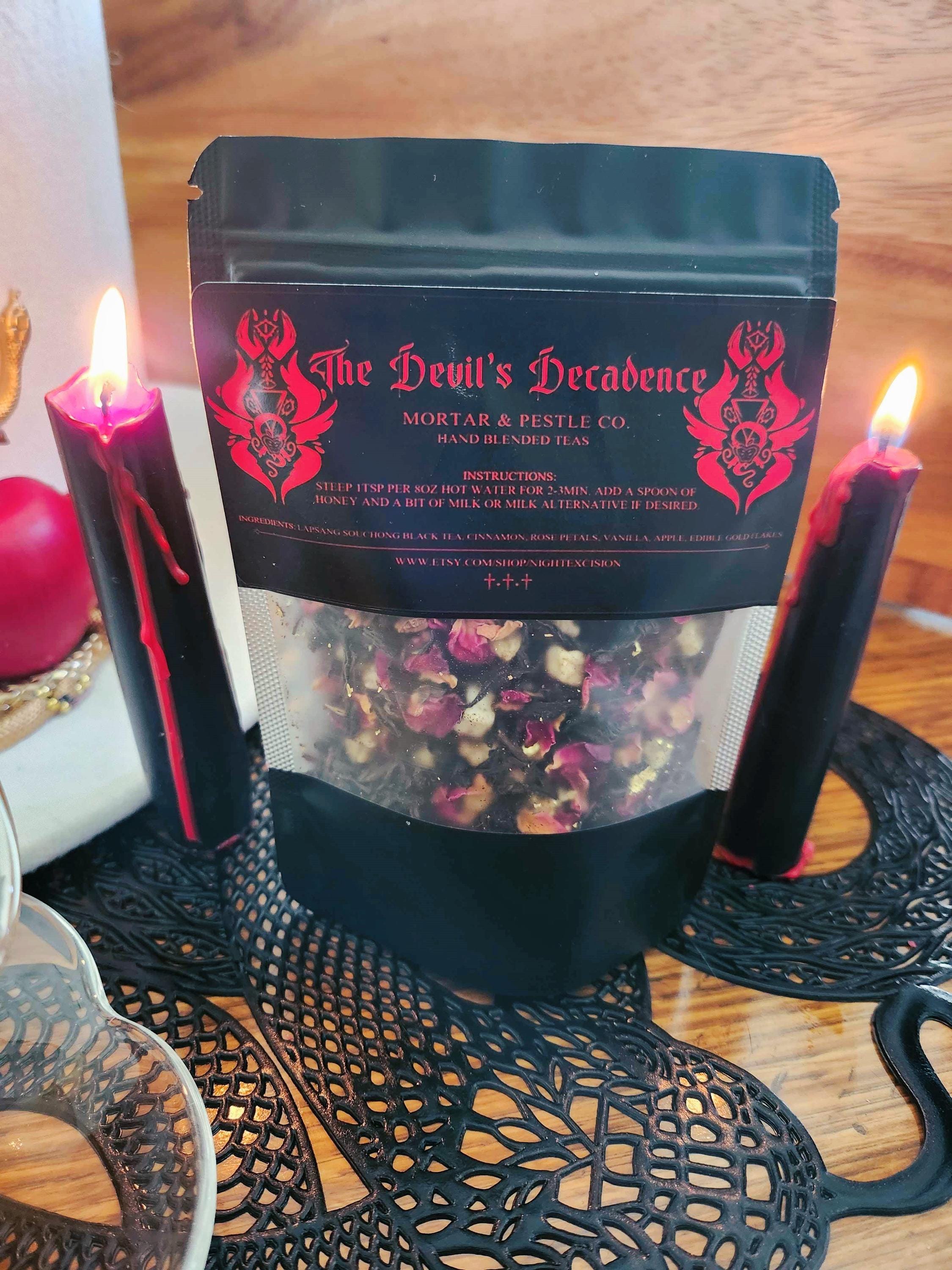 Lucifer Morningstar Hazbin Hotel Inspired Tea | the Devil's Decadence ...