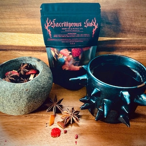 Alastor Hazbin Hotel Themed Tea | Sacrilegious Sin | Loose Leaf Brew ...