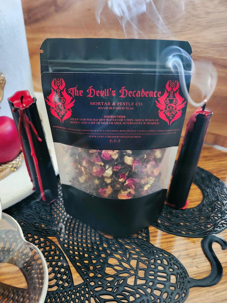 Lucifer Morningstar Hazbin Hotel Inspired Tea | the Devil's Decadence ...