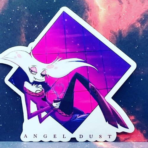 Hazbin Hotel angel Dust's Room Keychain | Etsy