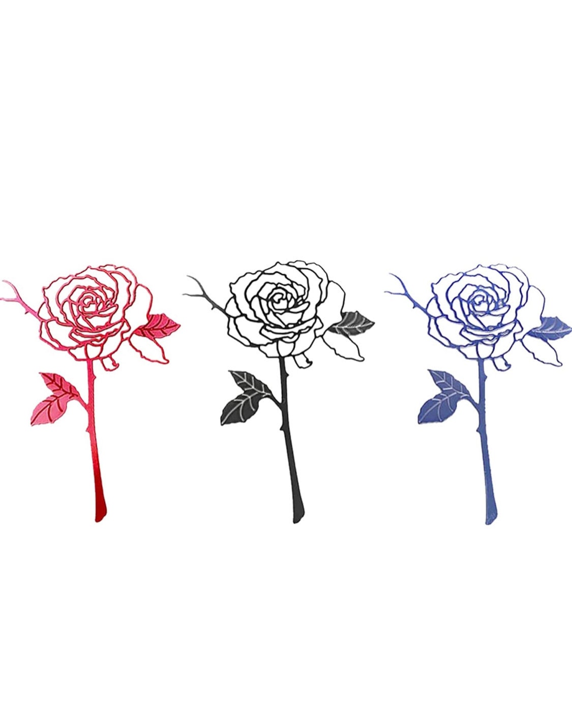 Metal Blue Rose Bookmark Bookmarks for Women Kawaii Bookmark Flower ...