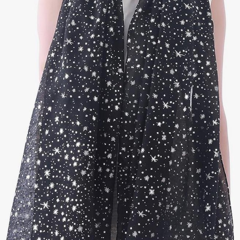 Black Scarf Red Stars - Etsy UK