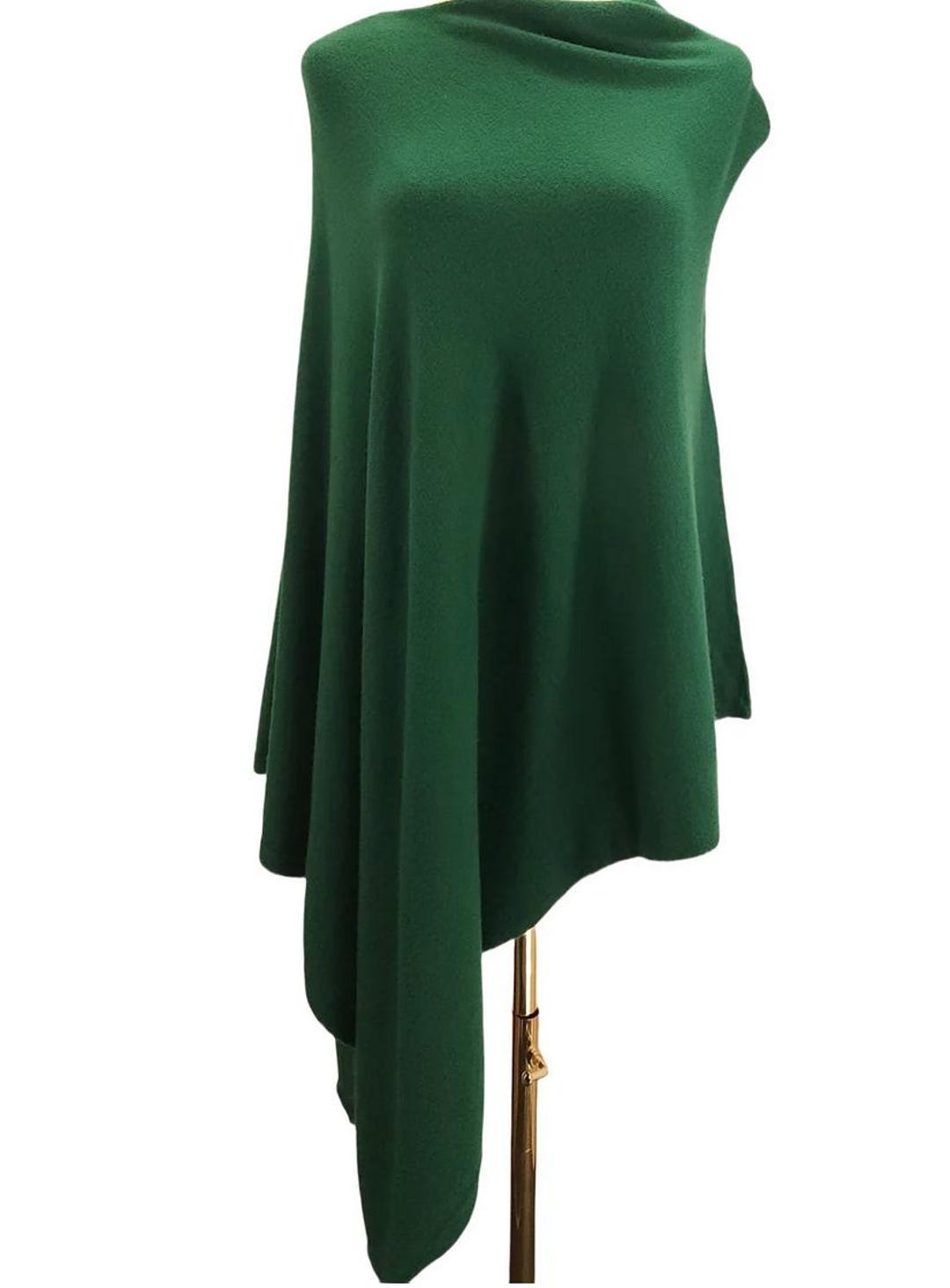 Forest Green Wool Poncho by Kuati Mayfair - Etsy