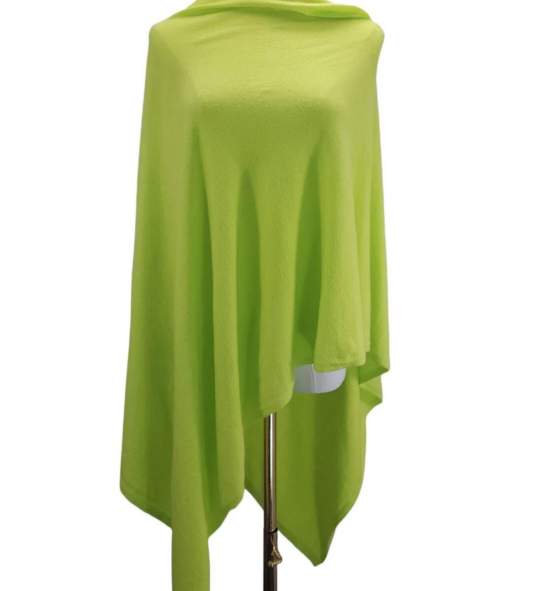 Lime Green Wool Poncho Cape Shawl by Kuati Mayfair - Etsy