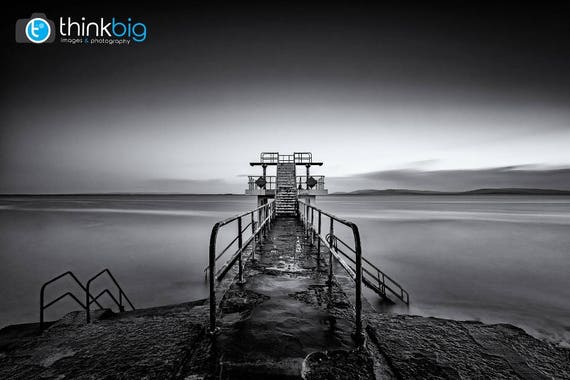 Salthill Diving Tower Galway Bay. Photography Print Galway - Etsy