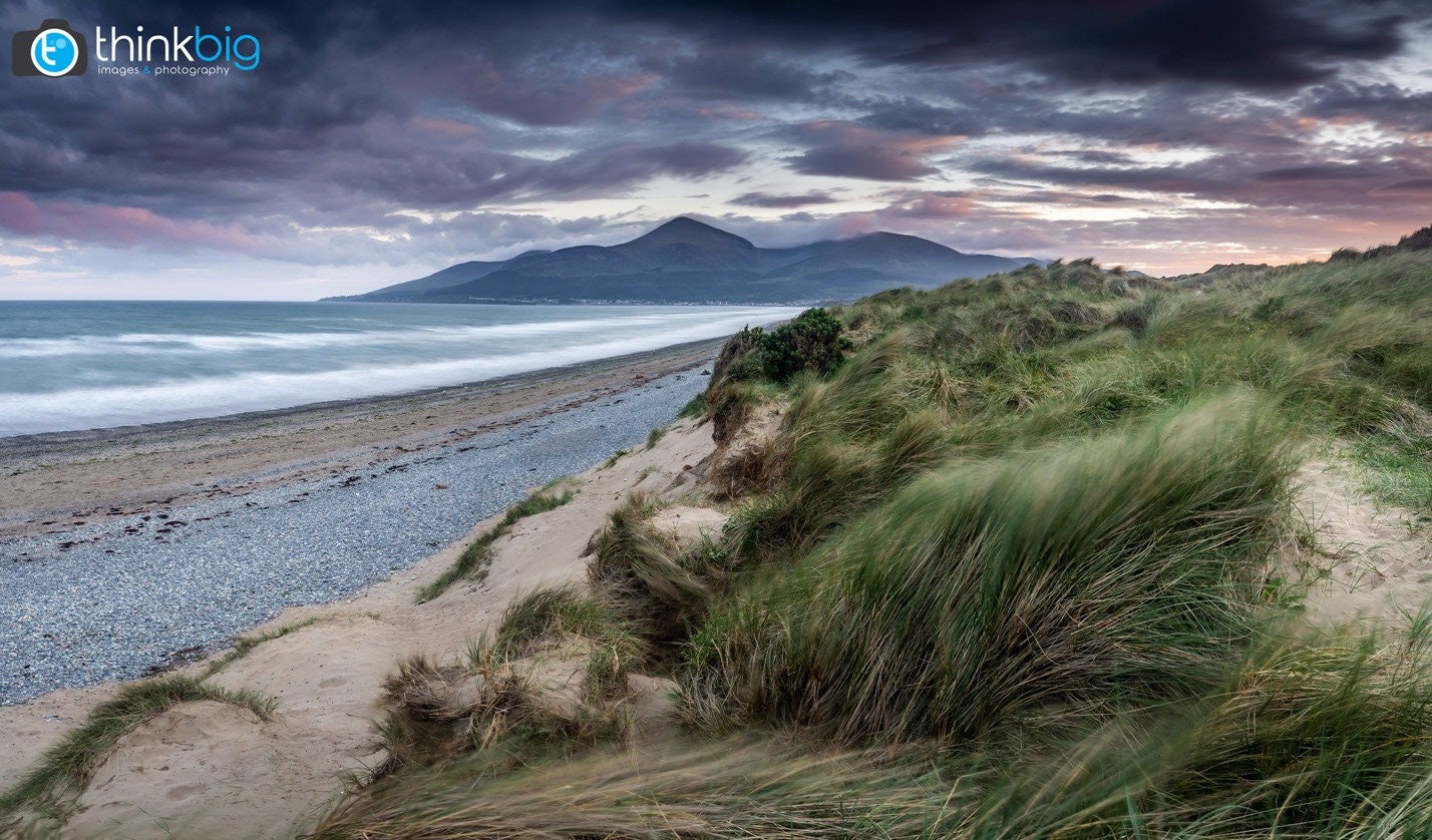Murlough Beach, Photograph, Panoramic Print, Mourne Mountains, Ireland ...