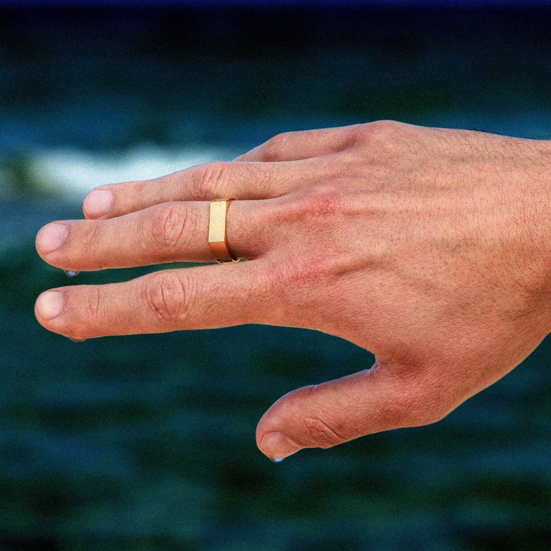 Mens Signet Ring - Etsy