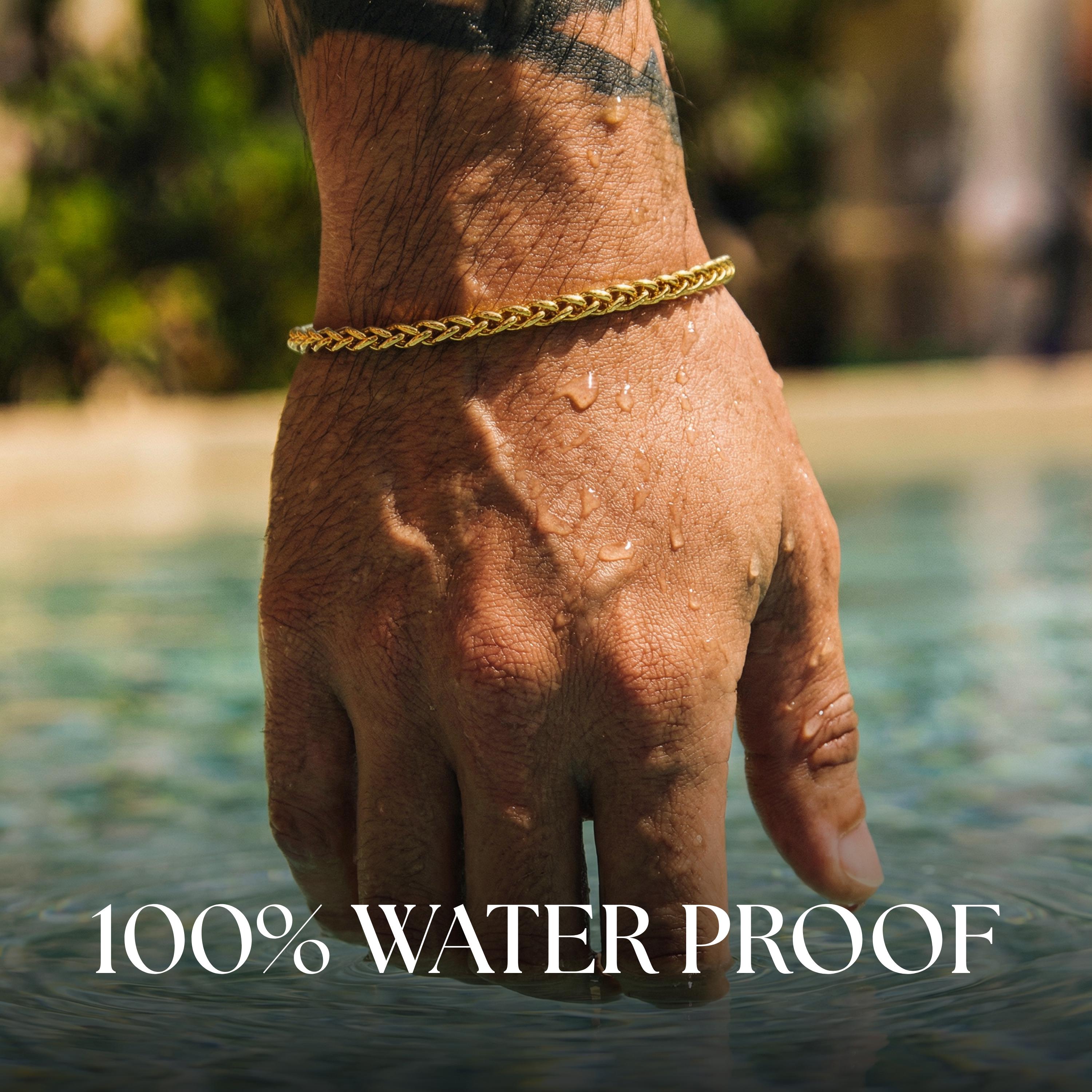 Minimalist Men's Gold Chain Bracelet, Simple Thin Stainless Steel ...
