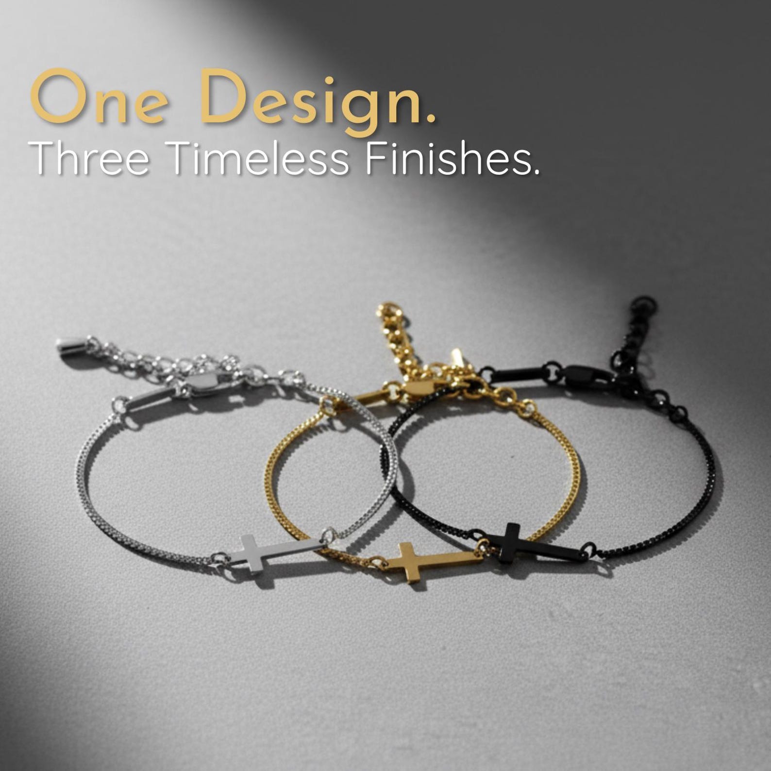 Gold Cross Bracelet for Men,christian Faith Bracelet,adjustable Men's ...