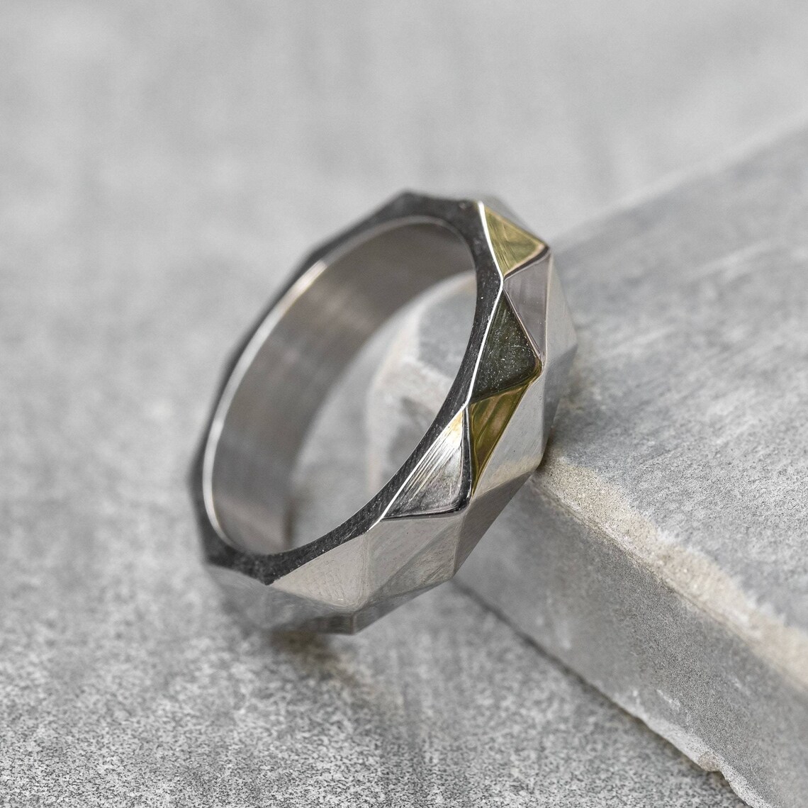 Men's Ring Men's Silver Ring Men's Stainless - Etsy