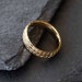 Men's Etched Ring Men's Gold Ring Men's Textured - Etsy