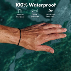 Minimalist Dainty Black Stainless Steel Chain Bracelet for Men, Men's ...