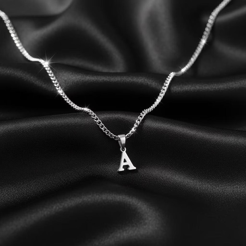 Letter T Men's Necklace - Etsy
