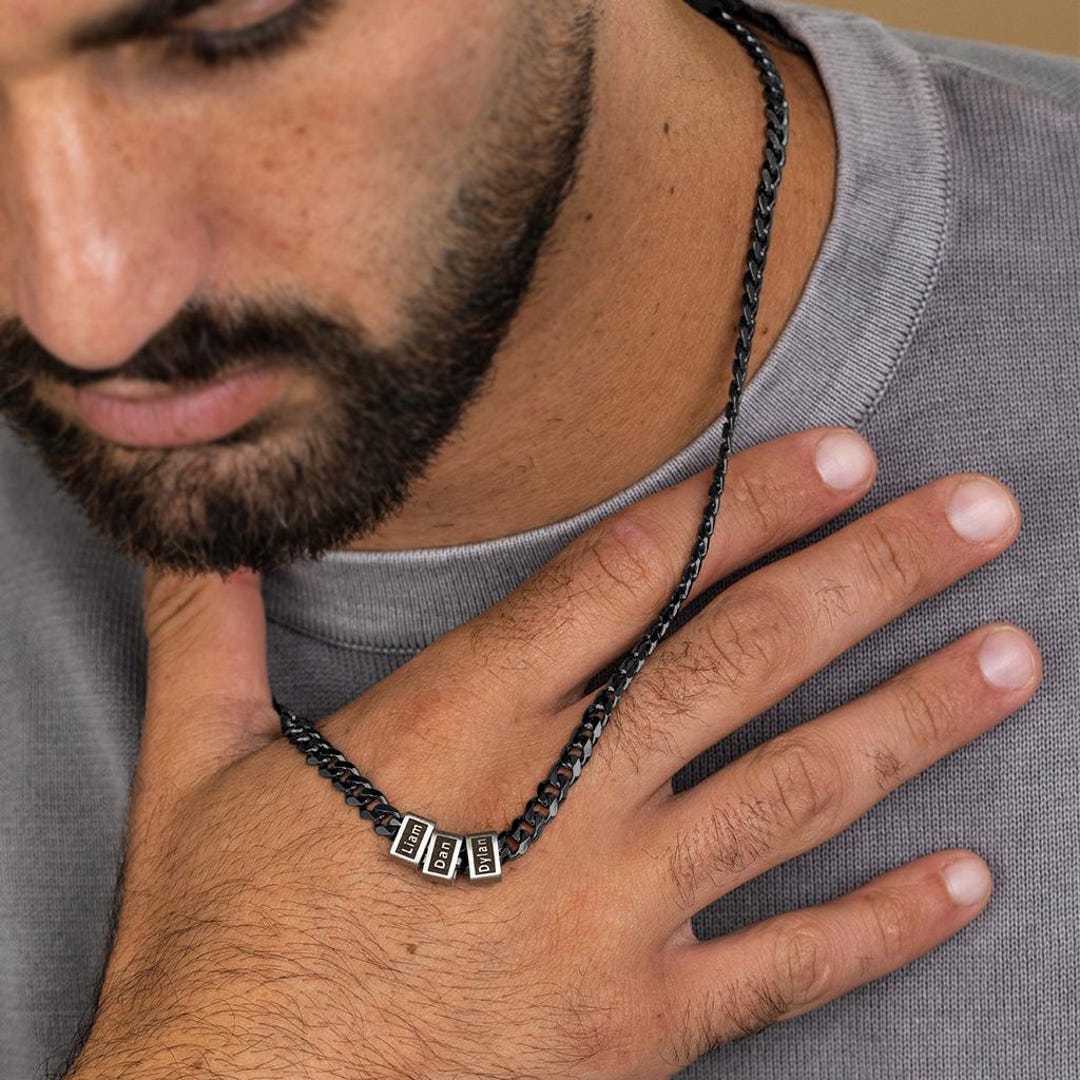 Custom Father Necklace, Personalized Family Necklace, Kids’ Name ...