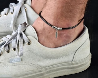 Chain Anklet for Men Men's Ankle Bracelet Made of Silver - Etsy