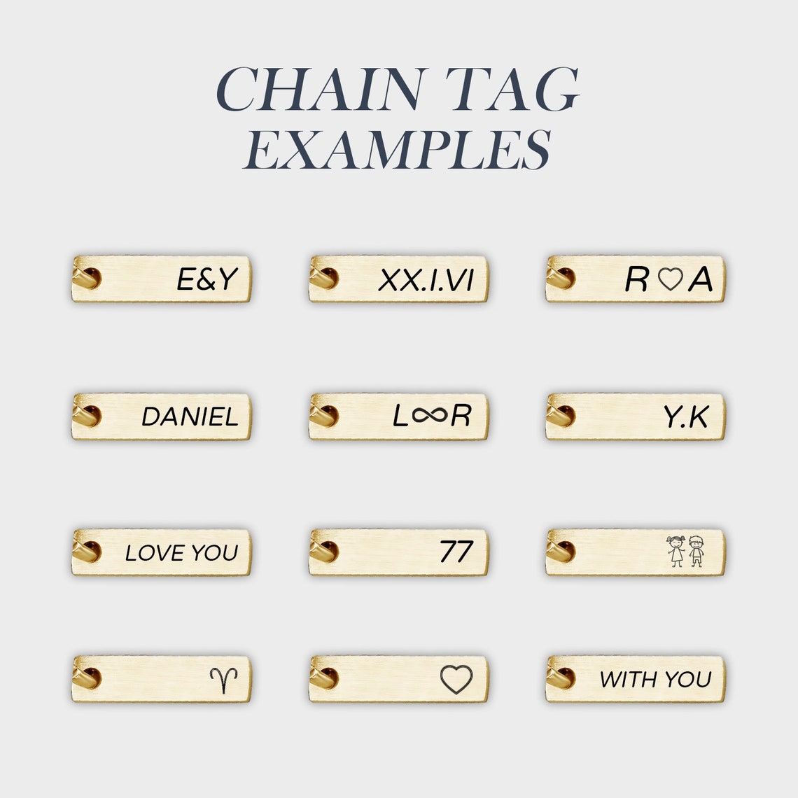 Personalized Waterproof Gold Chain Necklace for Men, Custom Men's Gold ...