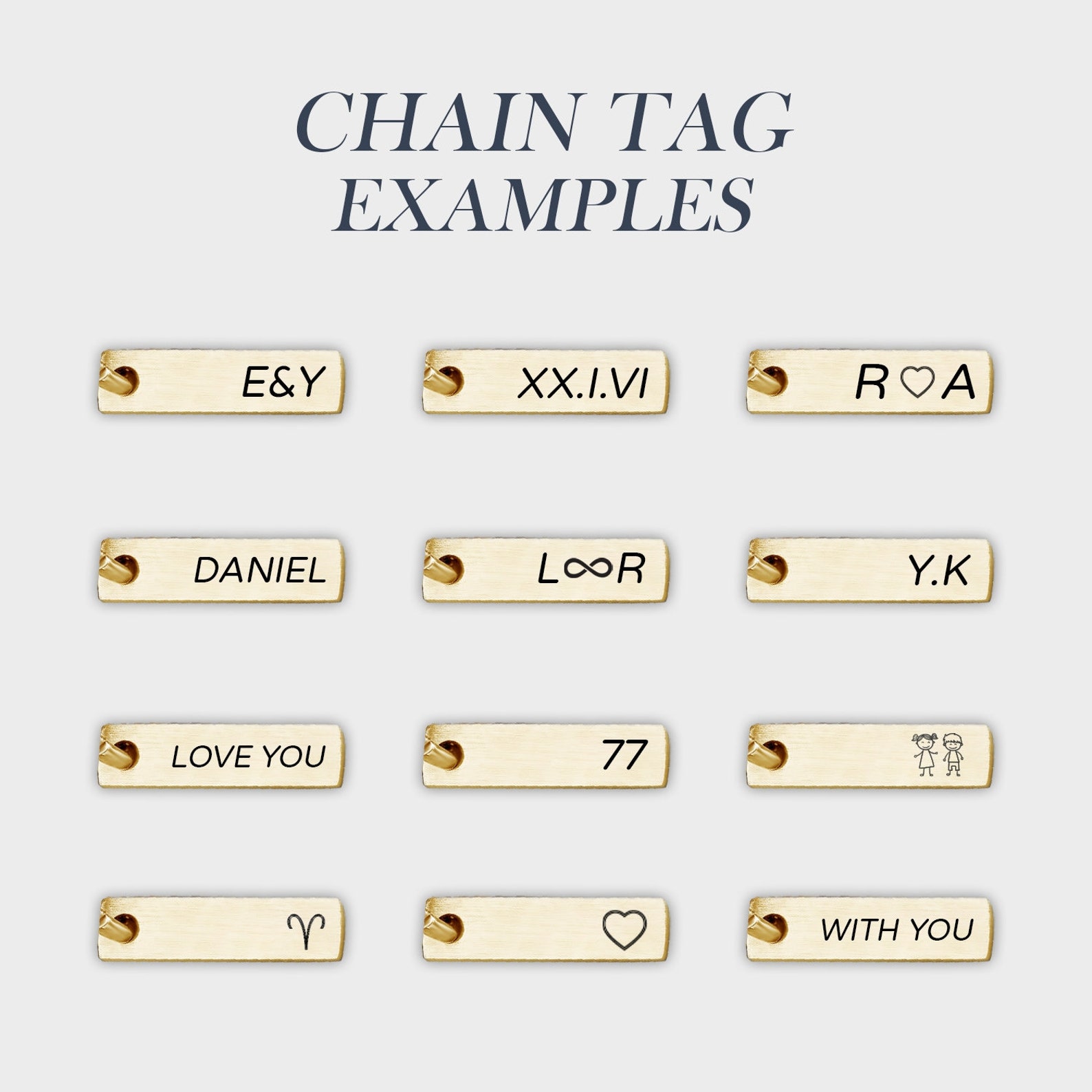 Personalized Waterproof Gold Chain Necklace for Men, Custom Men's Gold ...