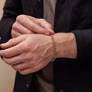 Minimalist Simple Chain Bracelet for Men, Men's Gold Bracelets, Men's ...