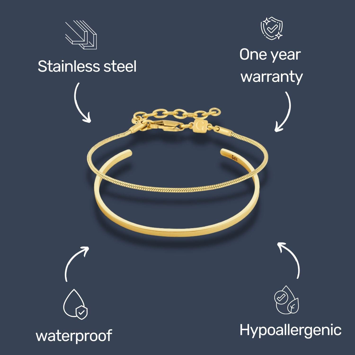 Gold Bracelet Set for Men, Men's Gold Bracelet, Men's Cuff Bracelet,men ...