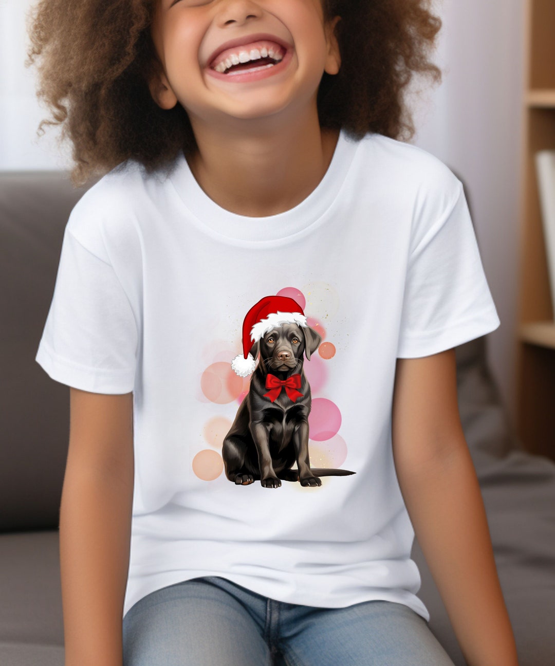Labrador Christmas Kids Shirt: Festive Puppy Tee - Etsy
