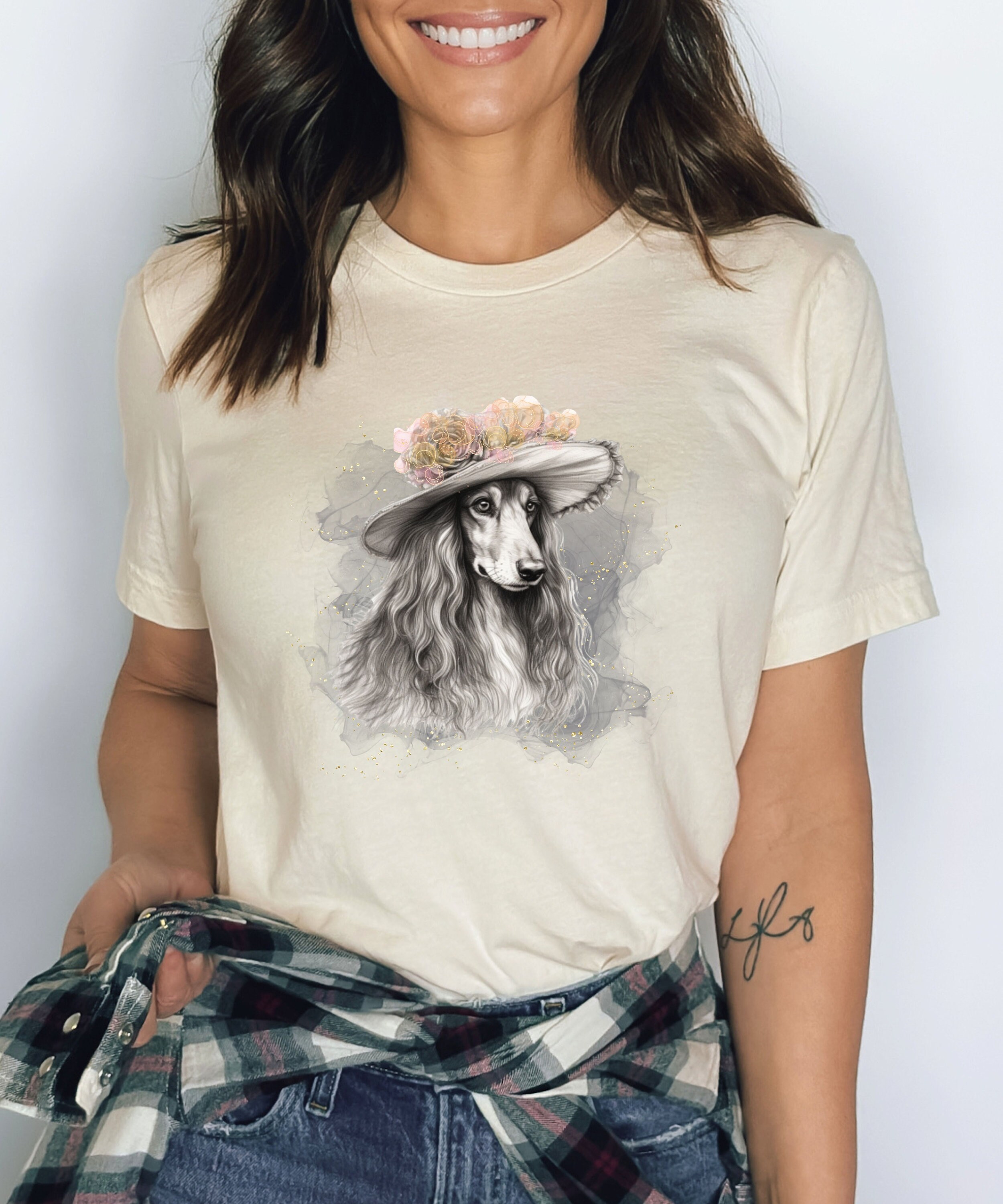 Afghan Hound Victorian Costume Shirt: Vintage Dog Tee - Etsy