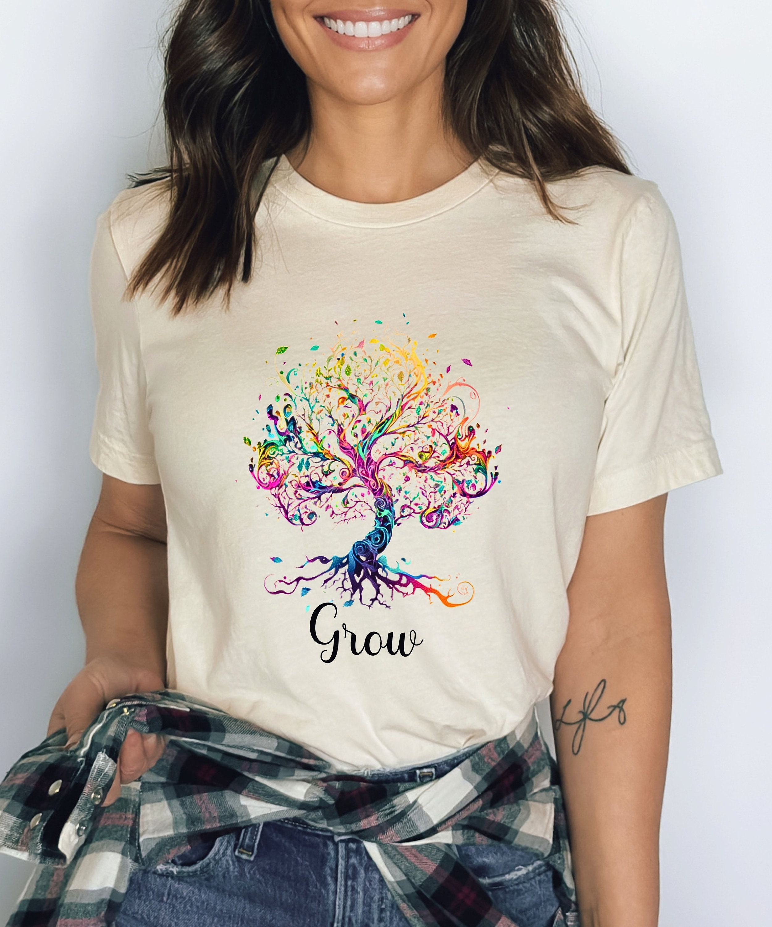 Grow Shirt Tree of Life Shirt Tree Shirt Gnarled Tree - Etsy