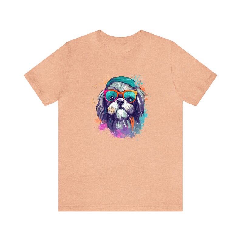 Shih Tzu Shirt Dog Print Shirt Shih Tzu Tee Dog With - Etsy