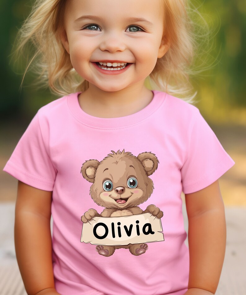 Personalized Animal Toddler Shirt: Custom Name Tee - Etsy