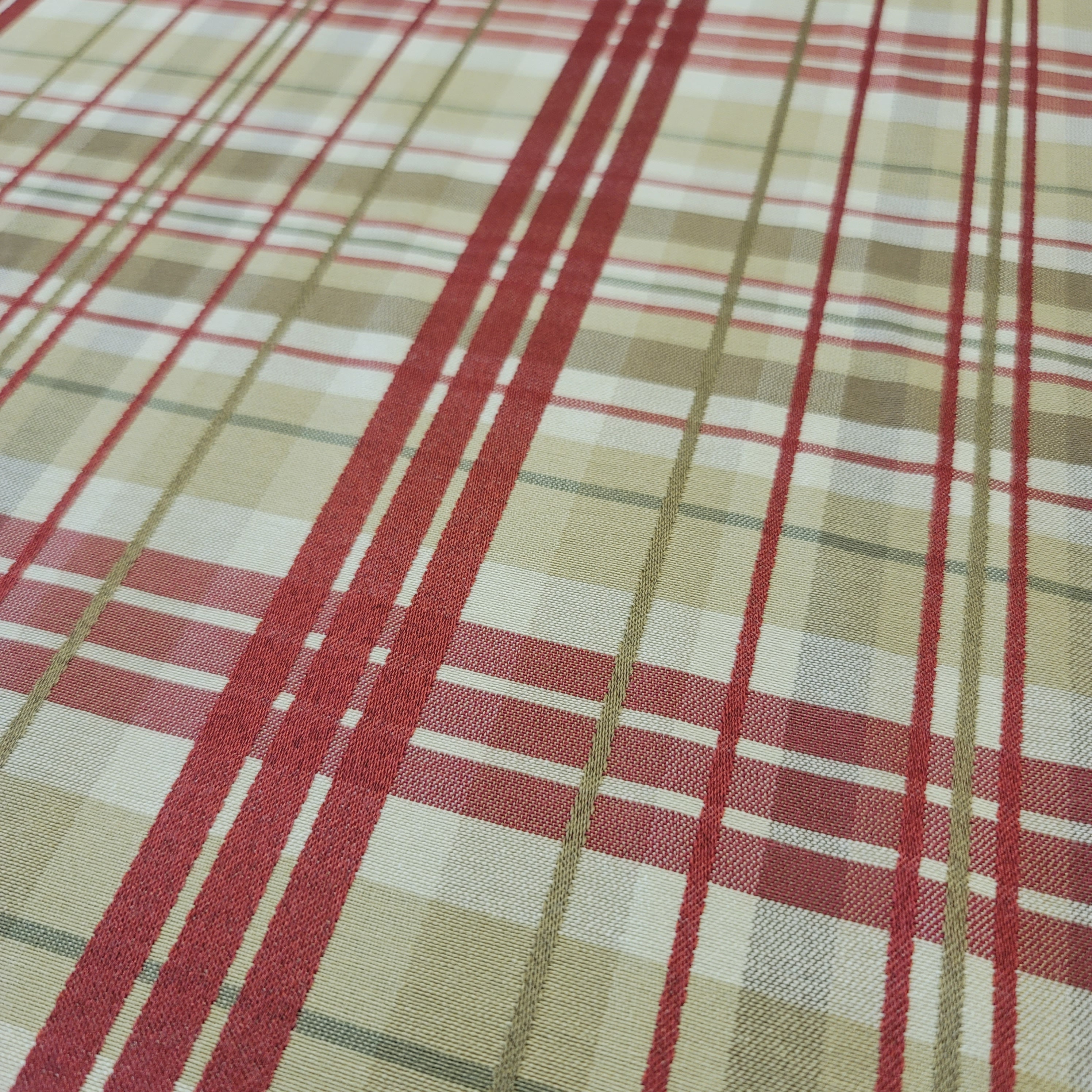 Plaid Fabric Green Yellow Raised Pattern Country - Etsy