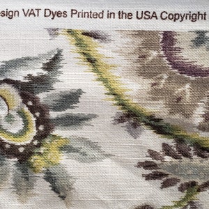 Braemore Fabric Ikat Floral Jacobean Vine Stripe by - Etsy
