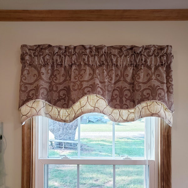 Brown Valance - Etsy