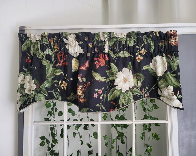 Lined Custom Made Valance Waverly Garden Images Colonial - Etsy