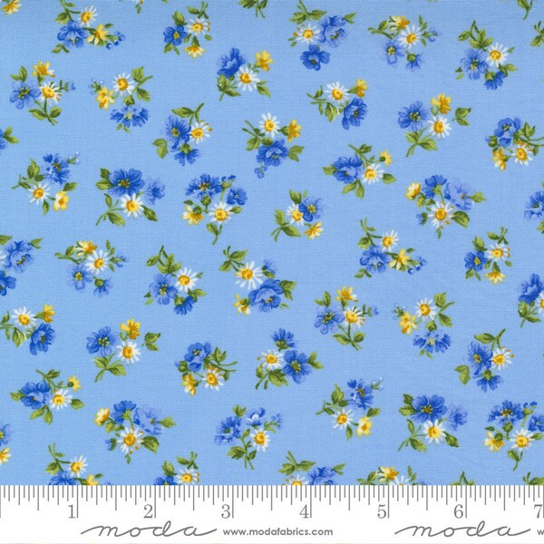 Blue Yellow Fabric - Etsy
