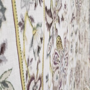 Braemore Fabric Ikat Floral Jacobean Vine Stripe by - Etsy