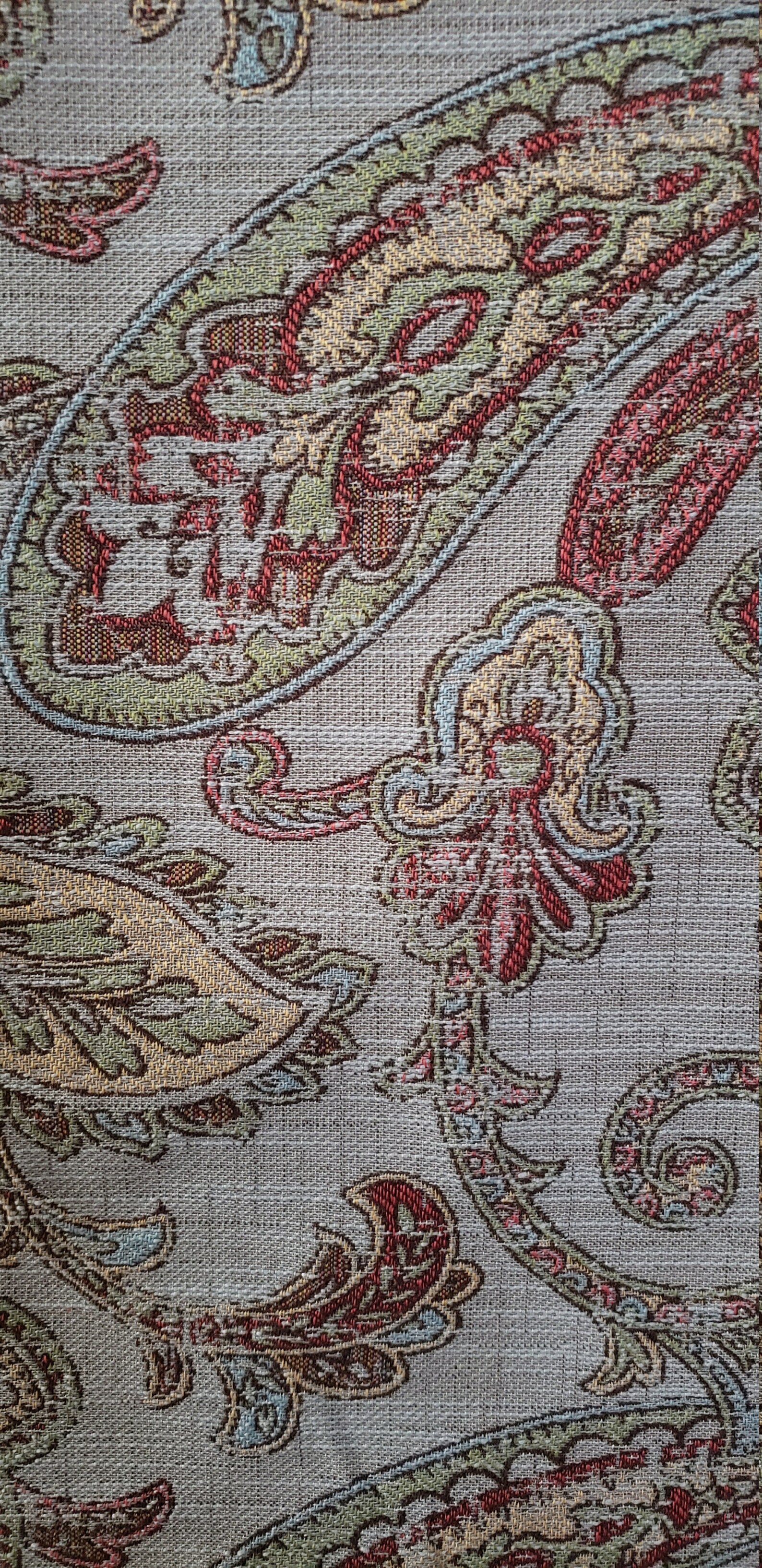 Upholstery Fabric Paisley Grey Modern by the Yard - Etsy