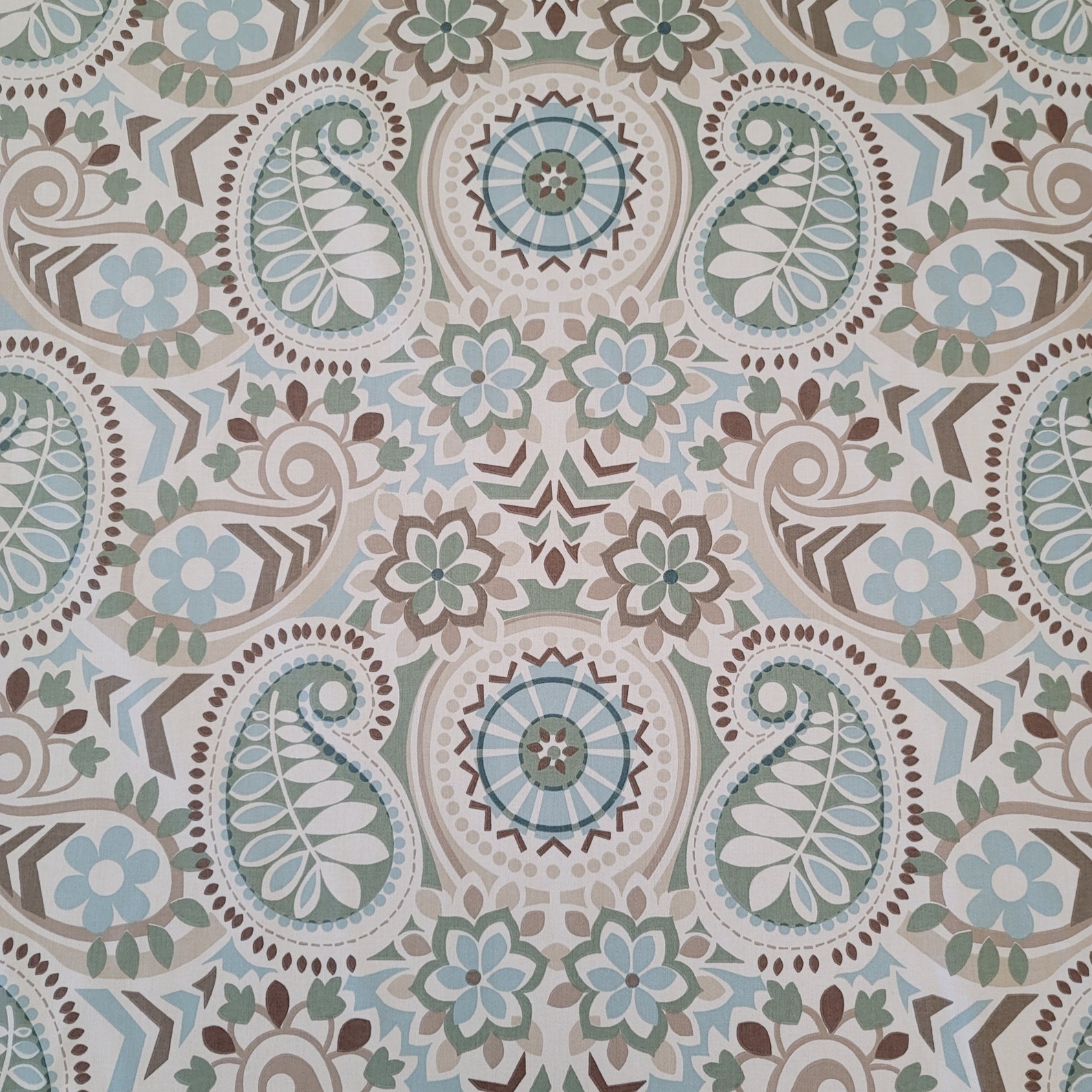 Waverly Fabric Paisley Prism Color: Latte FREE SAMPLES | Etsy